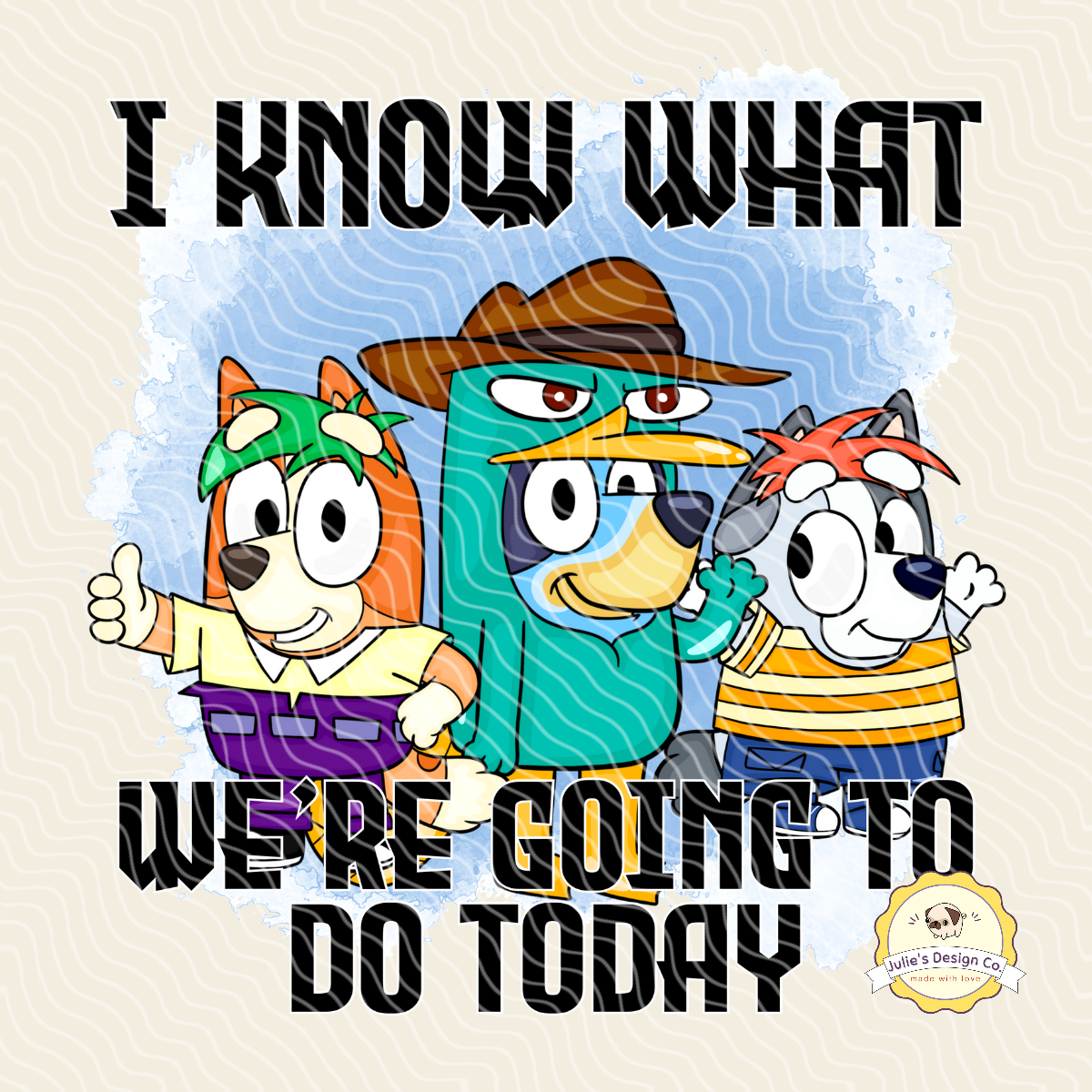 Phineas & Bluey - Individual DTF Transfer – Julie's Design Co.